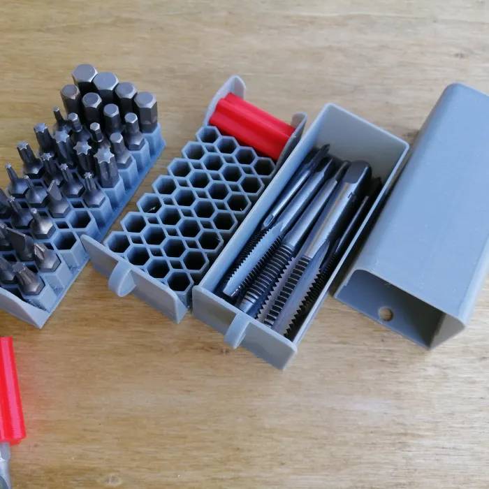 3D Printer Files | 3MF File | Hex Bit Storage Box for 1/4" Hex Bits ...