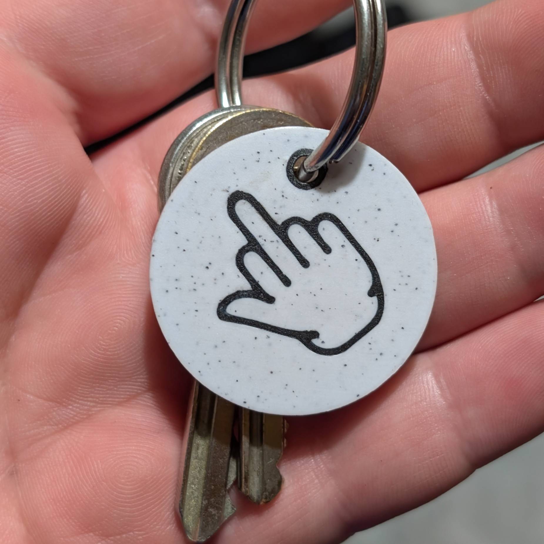 3D Printer Files | 3MF File | Middle Finger Keychain - Multicolor ...
