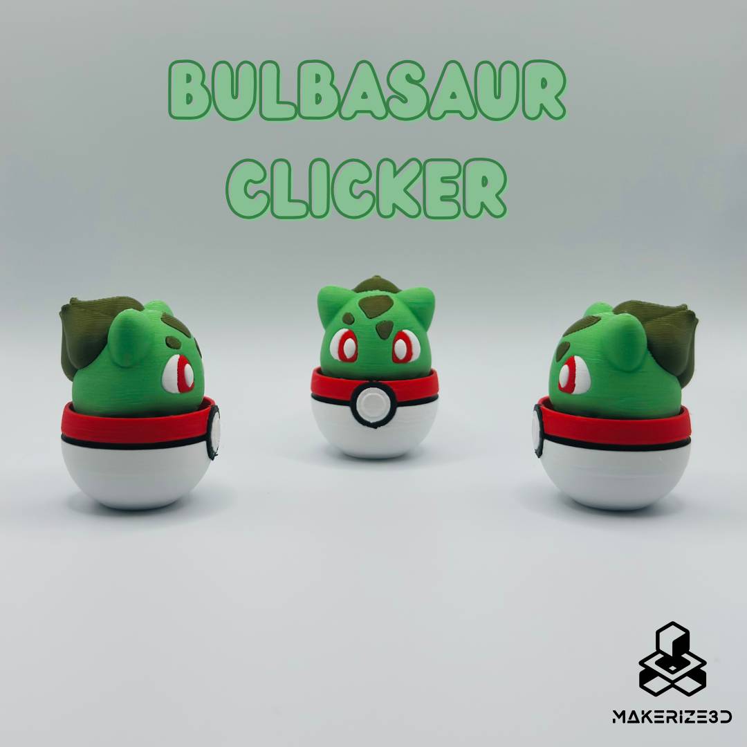 3D Printer Files | 3MF File | Bulbasaur Clicker – Fidget Toy | Creality ...