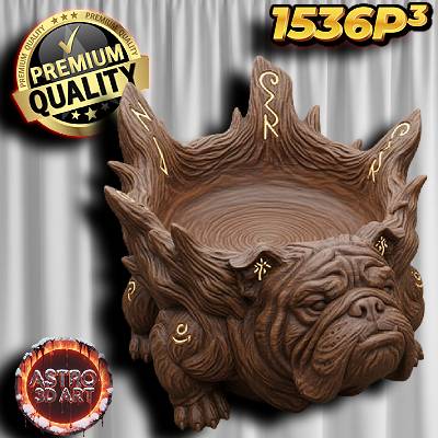 3D Printer Files | 3MF File | Bulldog Bowl #2 | Creality Cloud