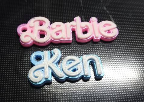 Print and Paint Contest Barbie and Ken Keyrings Remixed the original to ...