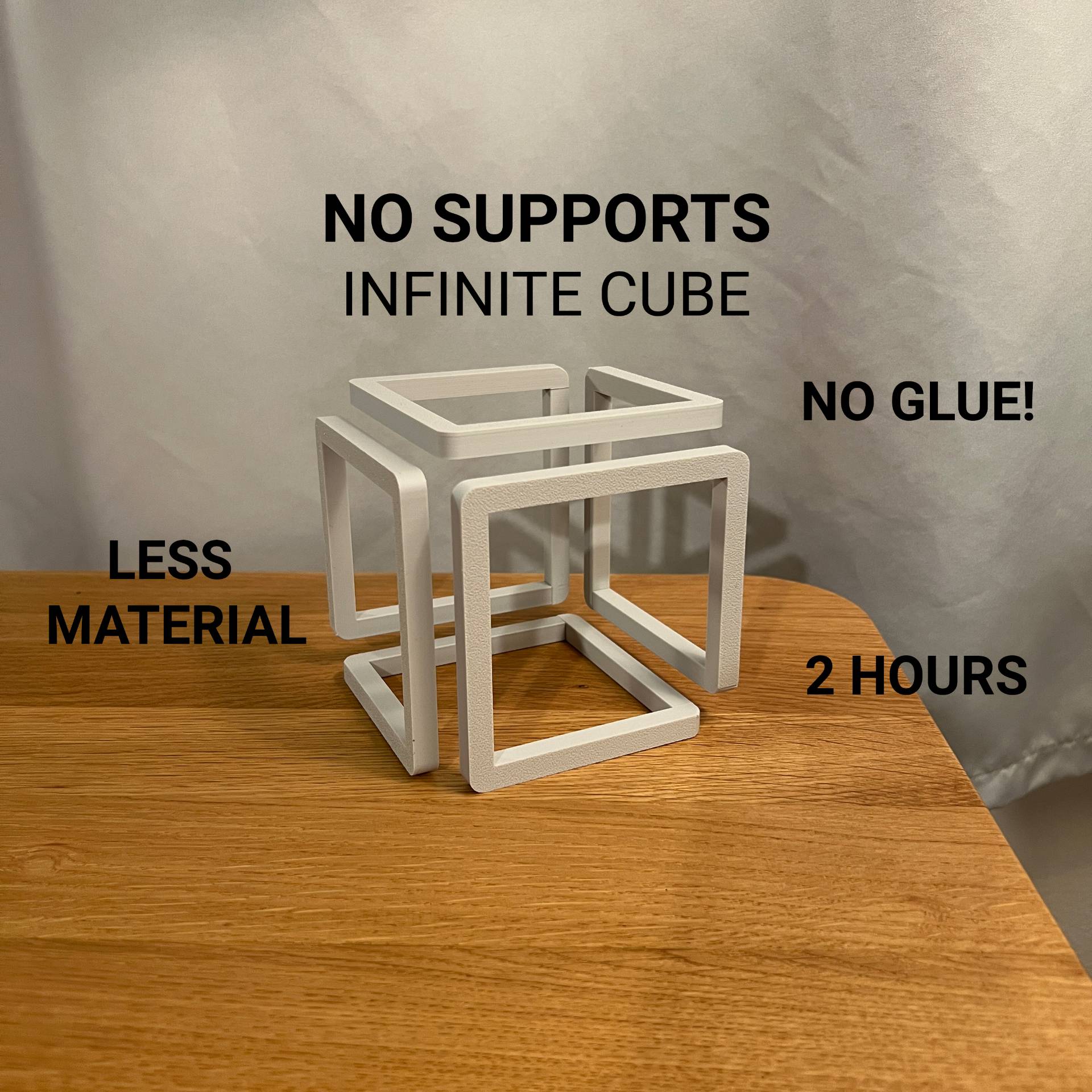 3D Printer Files | 3MF File | Infinite Cube - No Supports | Creality Cloud