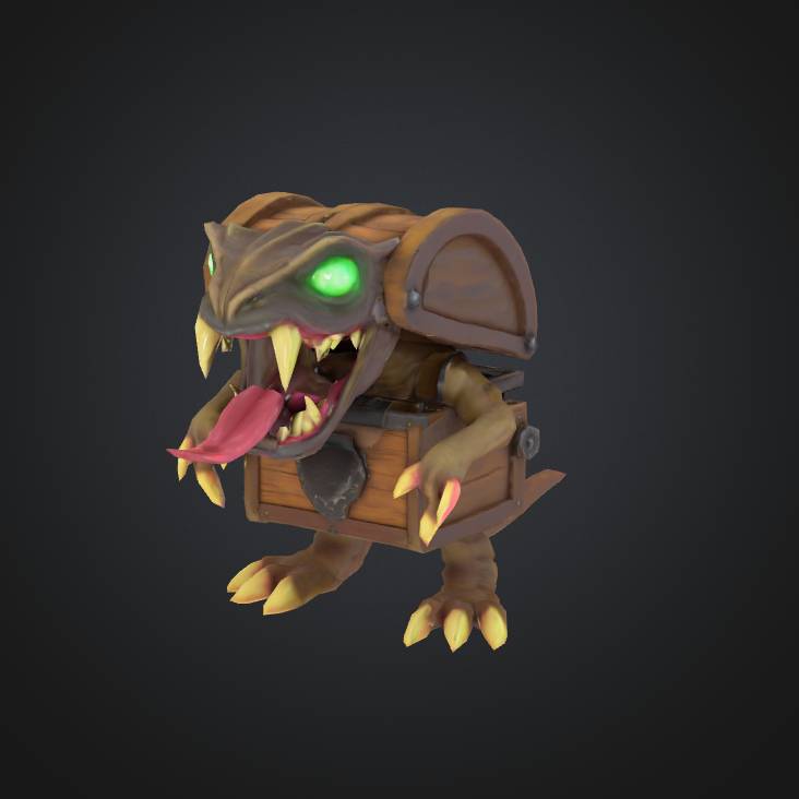 Props & Terrain STL Download - Treasure chest mimic rpg gameby Warjacob