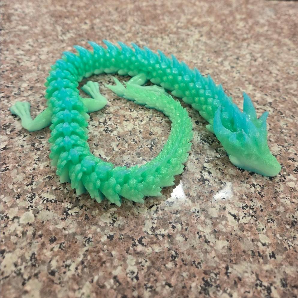 3D Printer Files | 3MF File | Articulated Night Fire Dragon | Creality ...