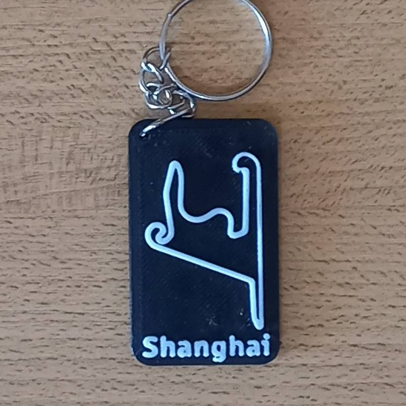 3D Printer Files | 3MF File | SHANGHAI Circuit KeyChain | Creality Cloud