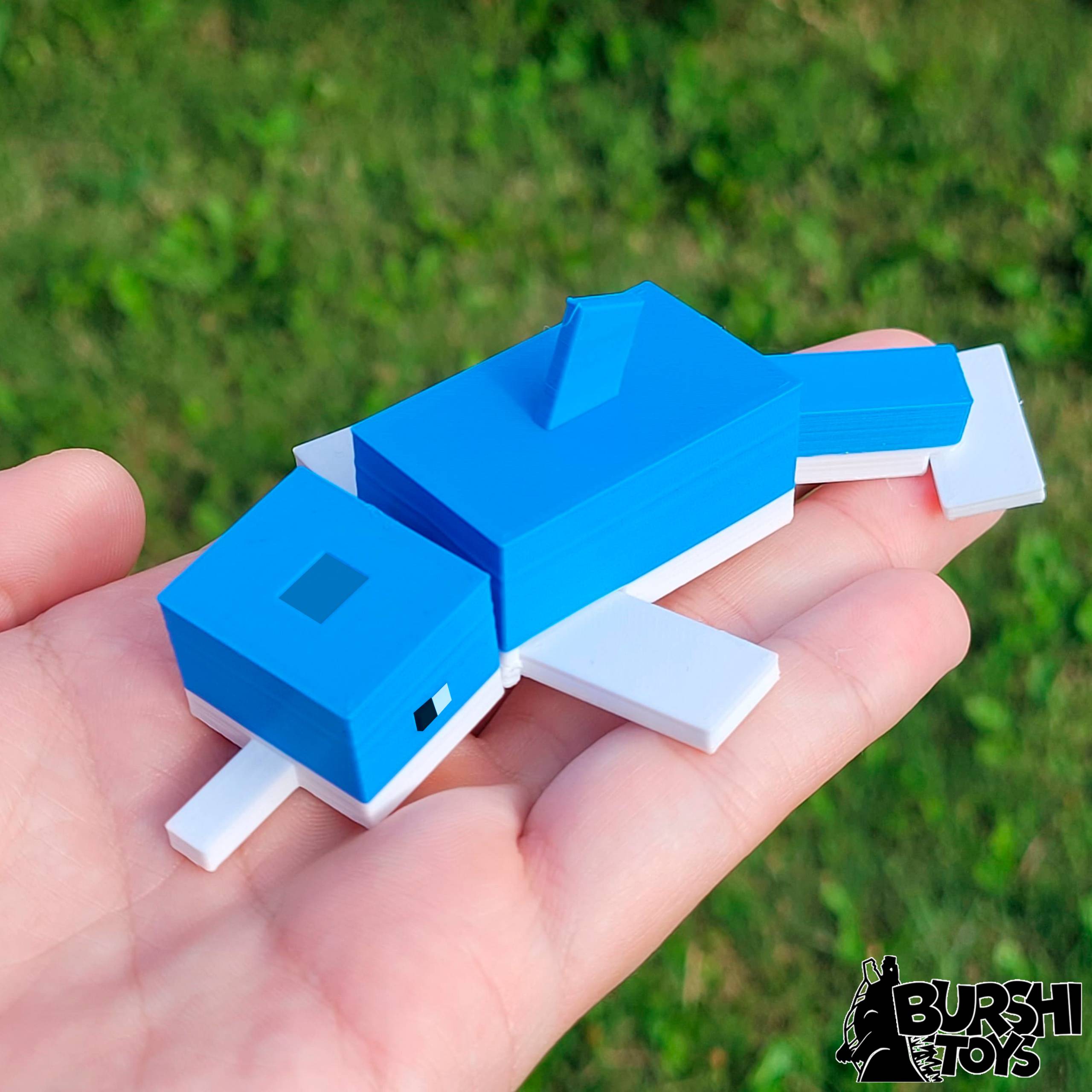 Game Props STL Download - DOLPHIN MINECRAFT FLEXI ARTICULATED TOY (3mf ...