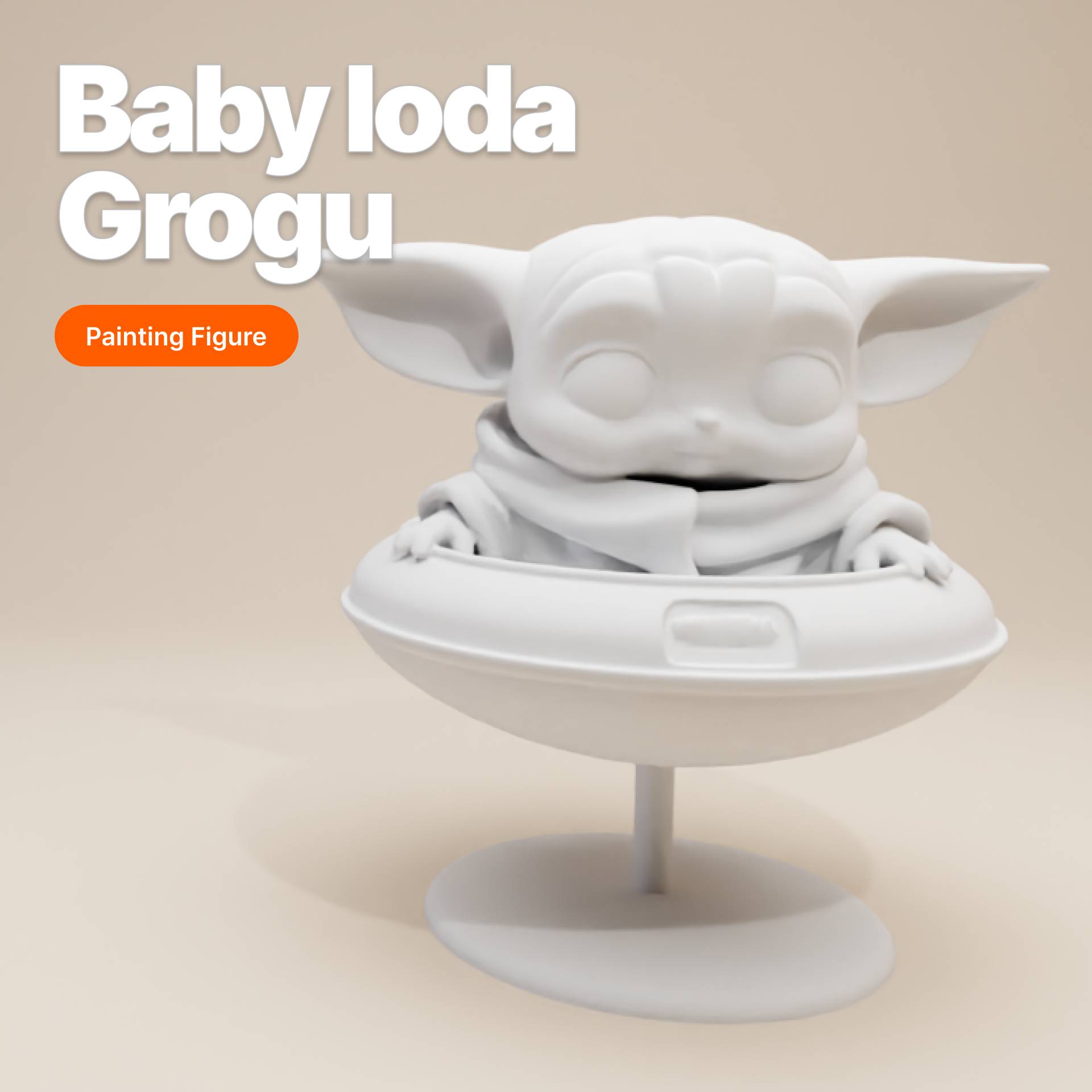 Other STL Download - Chibi Baby Yoda (Grogu) in Floating Pod – Funko ...