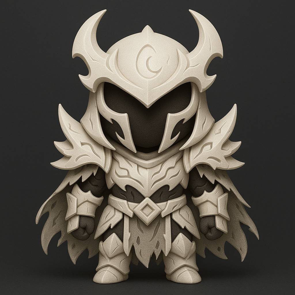 3D Printer Files | 3MF File | Dreadveil Reaper: Chibi Dark Knight ...
