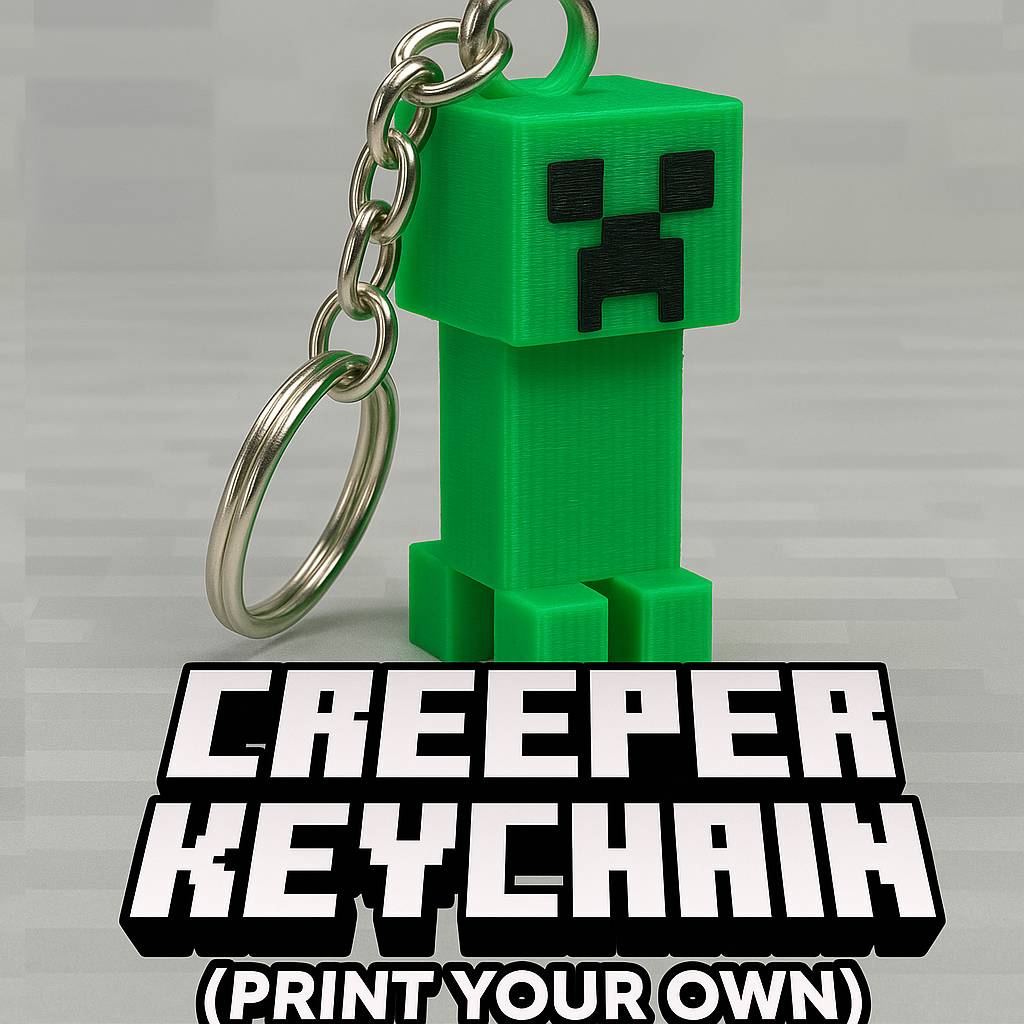 3D Printer Files | 3MF File | MINECRAFT CREEPER KEYCHAIN | Creality Cloud