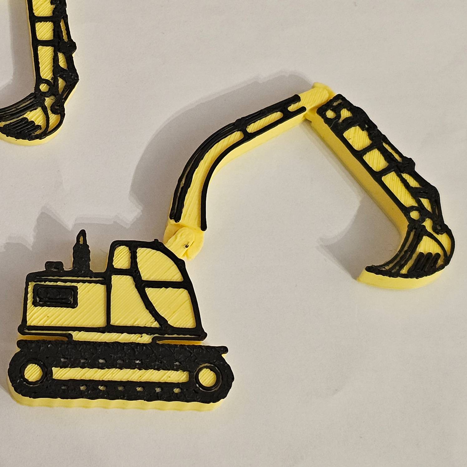 3D Printer Files | 3MF File | Play Shapes: Crawler Digger (Excavator ...