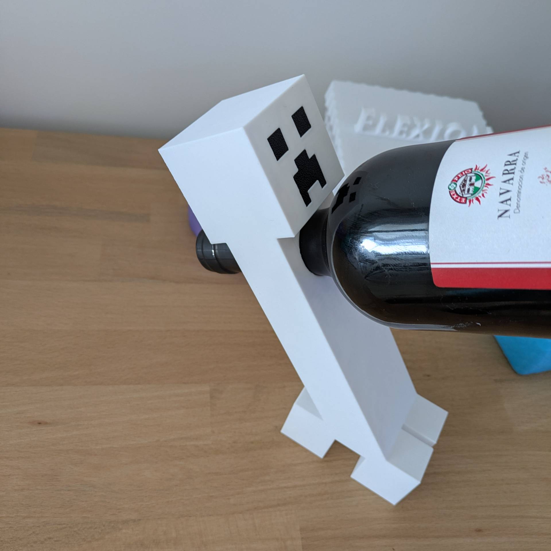 3D Printer Files | 3MF File | creeper wine bottle holder | Creality Cloud