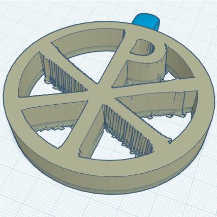 Free Sculptures & Artworks STL Download - Chi Rho pendentby Unit_072701
