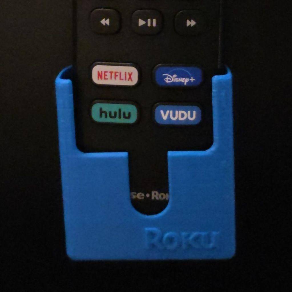 3D Printer Files | 3MF File | roku remote holder and base wall mount ...