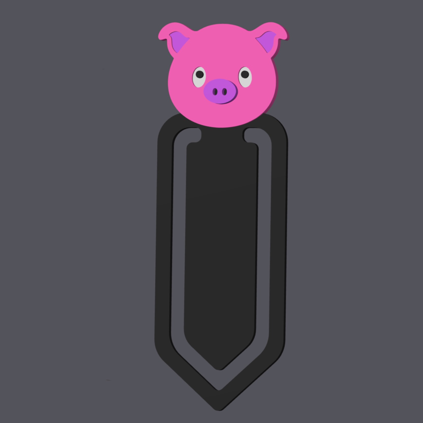 3D Printer Files | 3MF File | Pig Head - Farm Animals - Paperclip v2 ...