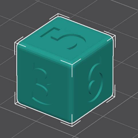 3D Printer Files | 3MF File | Dice with numbers | Creality Cloud
