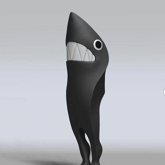 Game Props STL Download - Hello I Am Shark CreatureFigure Fan Art Toyby ...