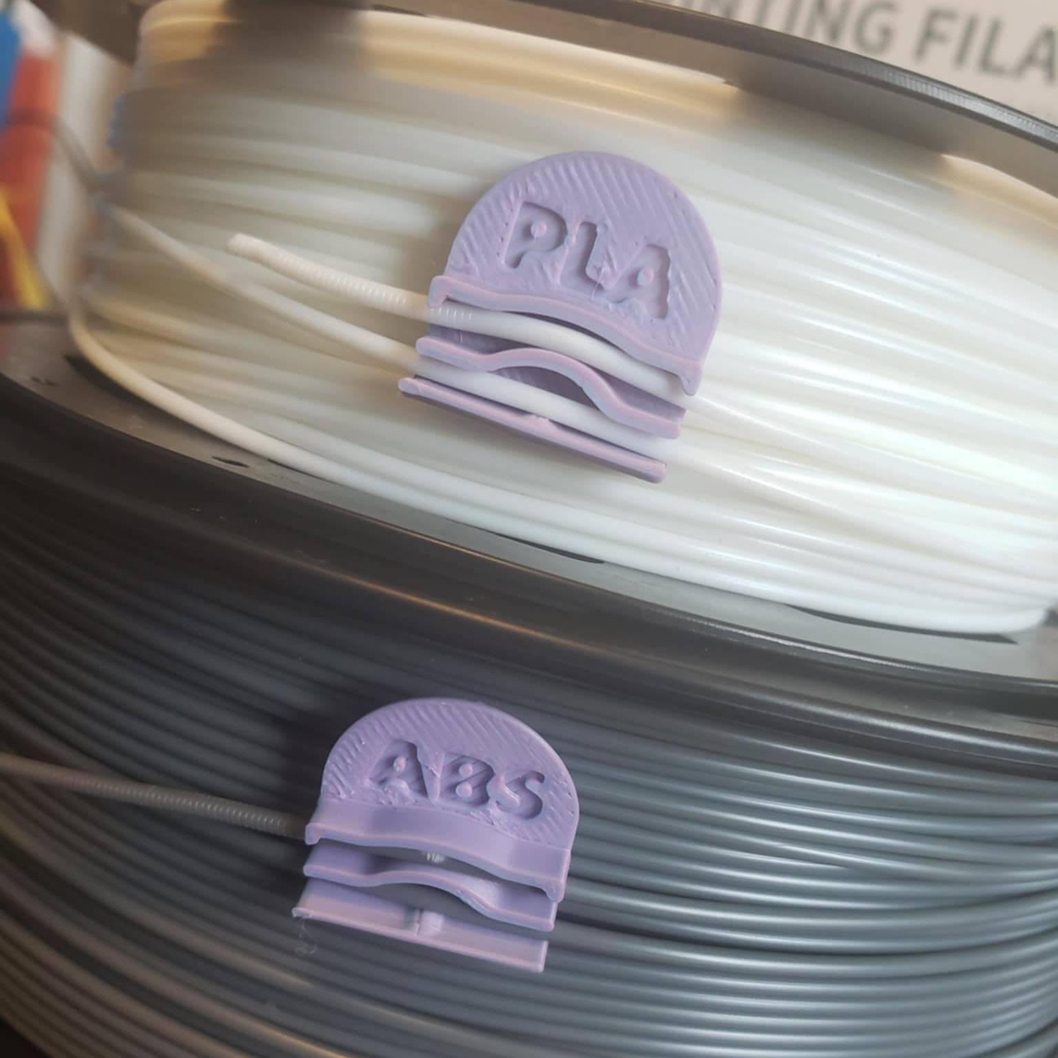 3D Printer Files | 3MF File | Labeled Filament Clip (Single or ...
