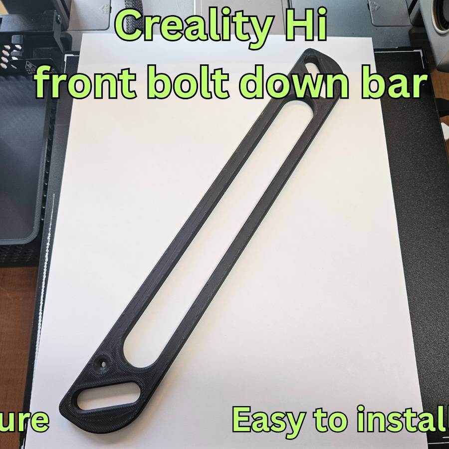 3D Printer Files | 3MF File | Bolt down pad bar for Creality Hi ...