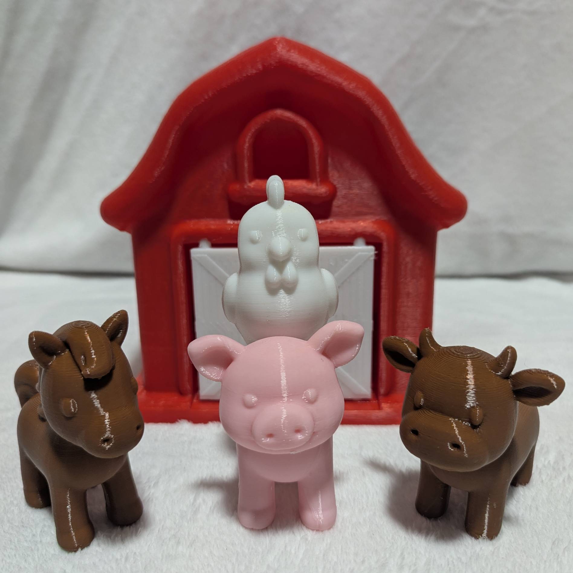 3D Printer Files | 3MF File | Farmers and Animals Farm Set | Creality Cloud