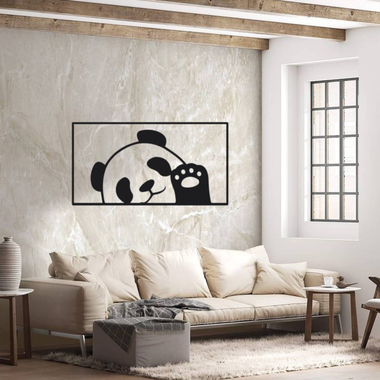 3D Printer Files | 3MF File | WallArt Panda Bear 004 | Creality Cloud