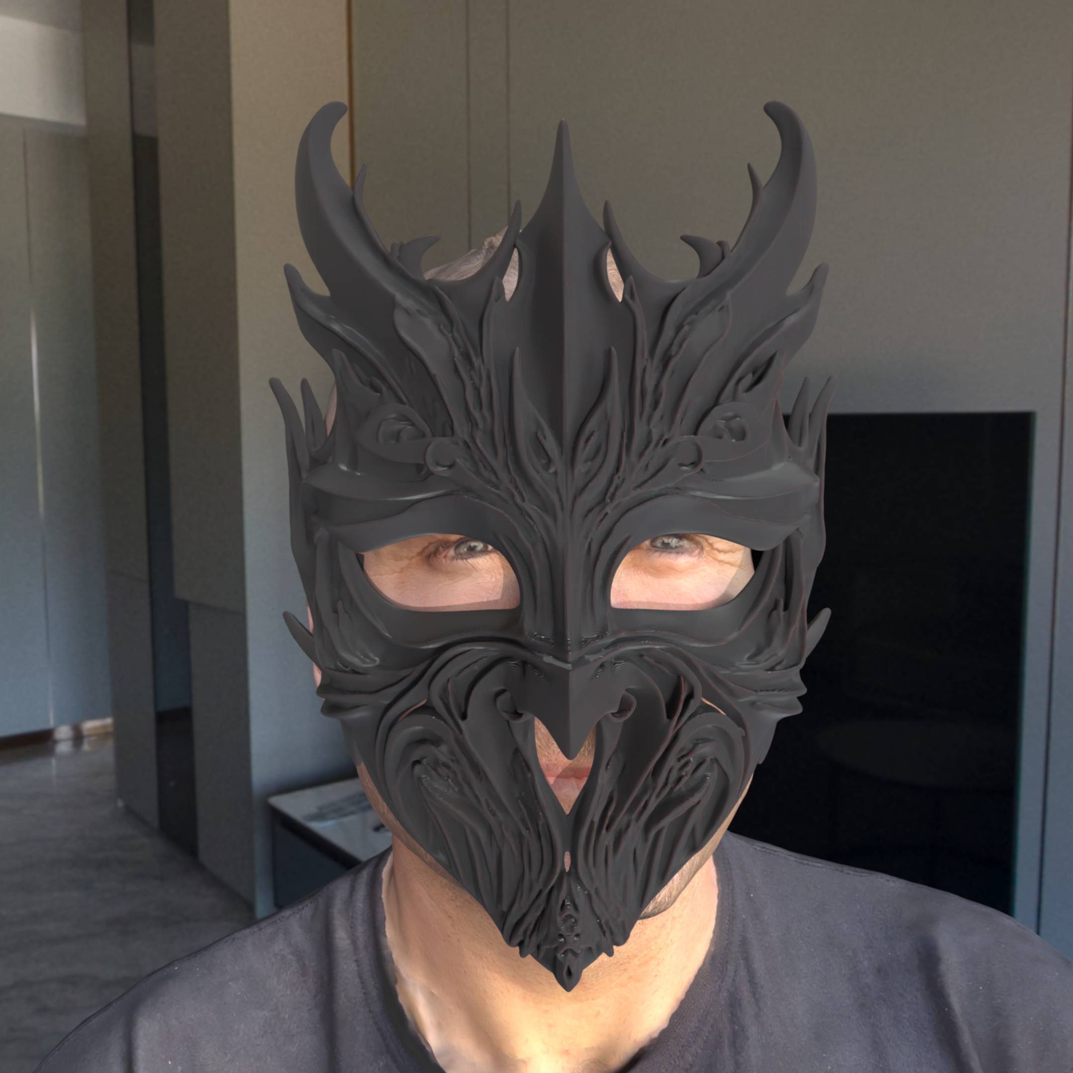 3D Printer Files | 3MF File | Ritual Mask Cosplay Real Scale | Creality ...
