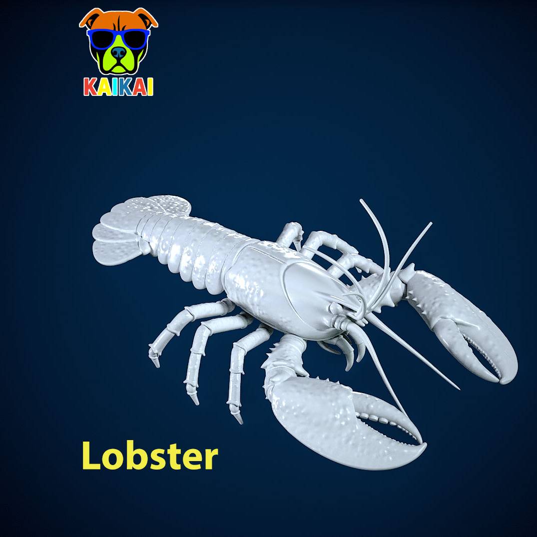 Characters & Creatures STL Download - Lobster - SEA LIFE MODEL - 3D ...