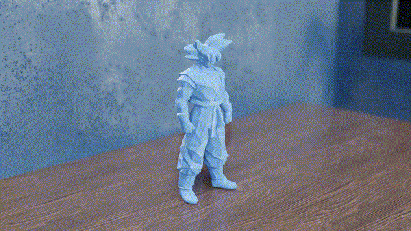 3D Printer Files | 3MF File | Low Poly Son Goku | Creality Cloud