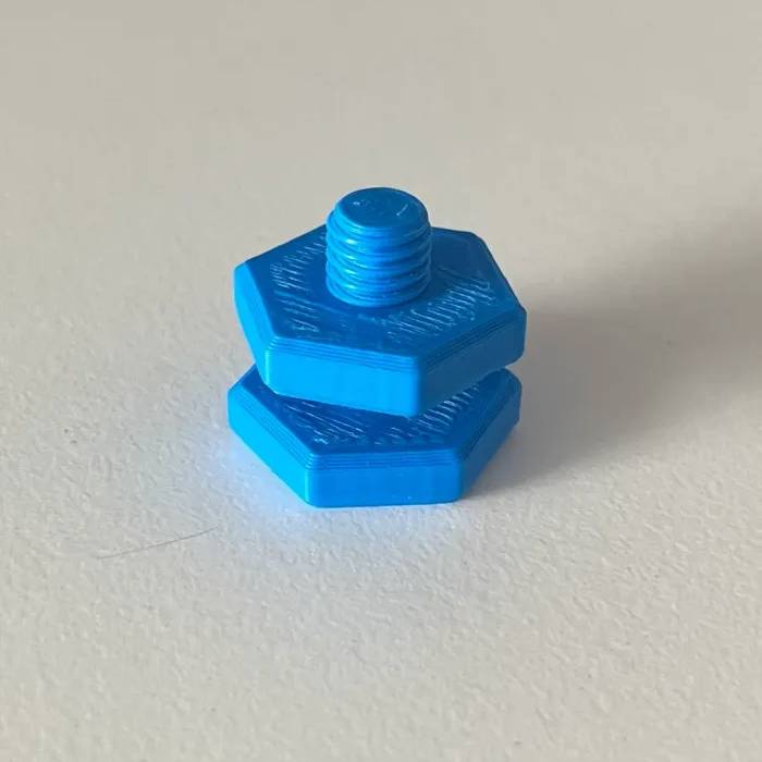 3D Printer Files | 3MF File | Bolt with M8x1.25 Thread and Nut ...
