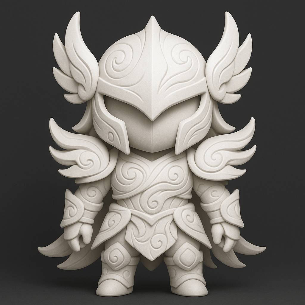 Characters & Creatures STL Download - Tempest Vanguard: Chibi Wind ...