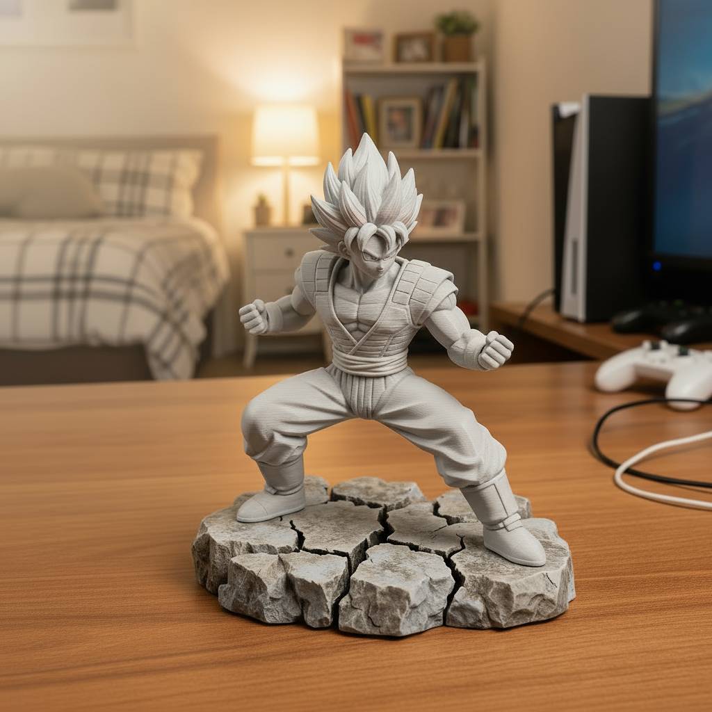 3D Printer Files | 3MF File | Goku Super Saiyan | Creality Cloud