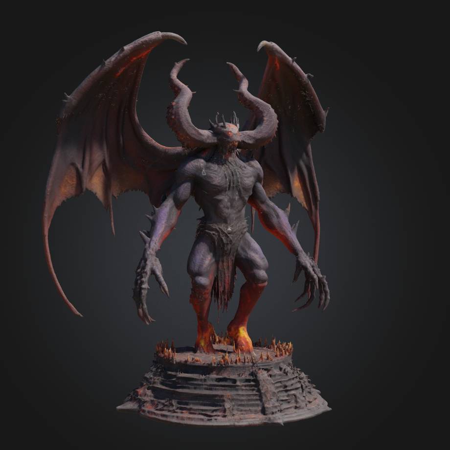 Free Characters & Creatures STL Download - FREE colossal demon Vor ...