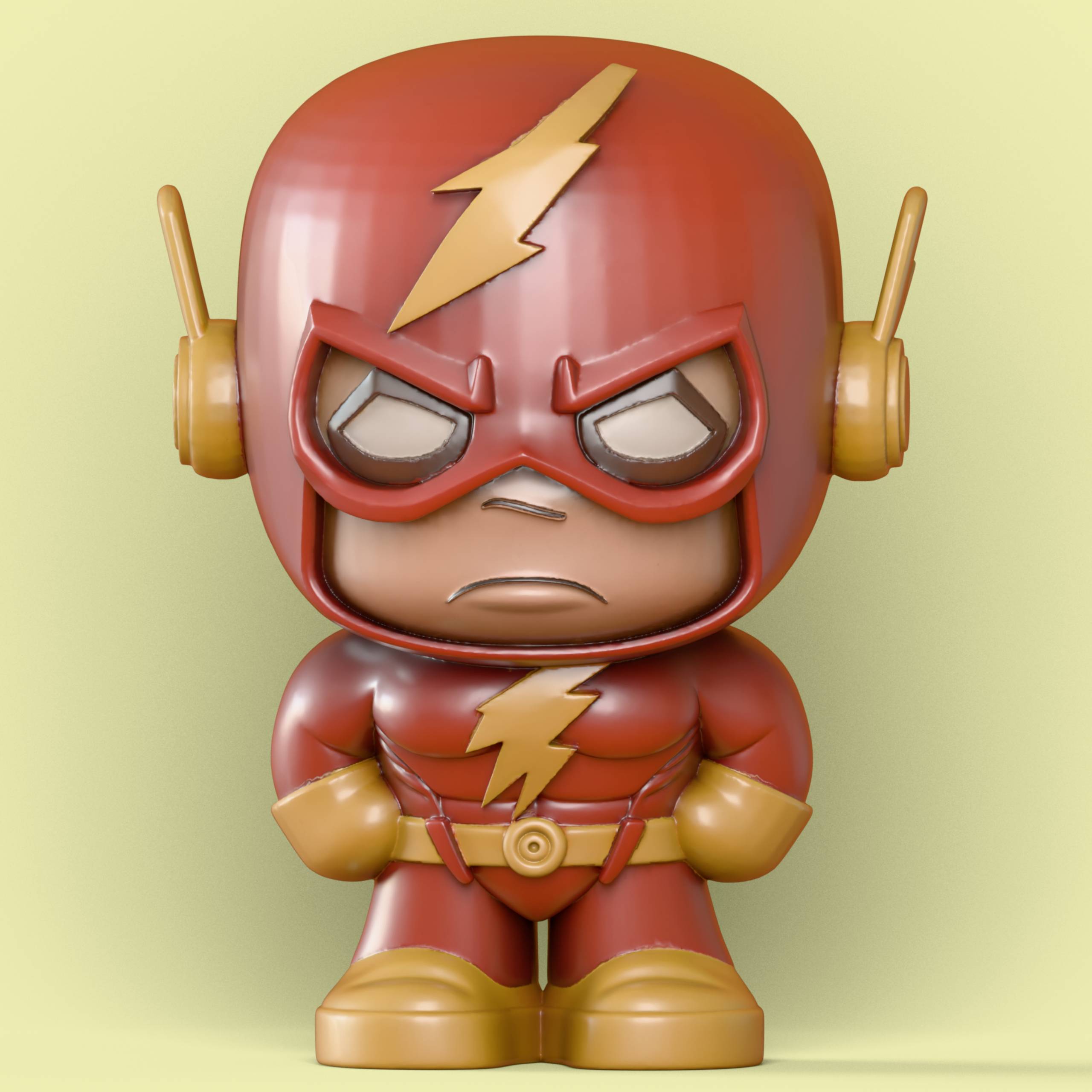 3D Printer Files | 3MF File | Flash Chibi Fan Art | Creality Cloud