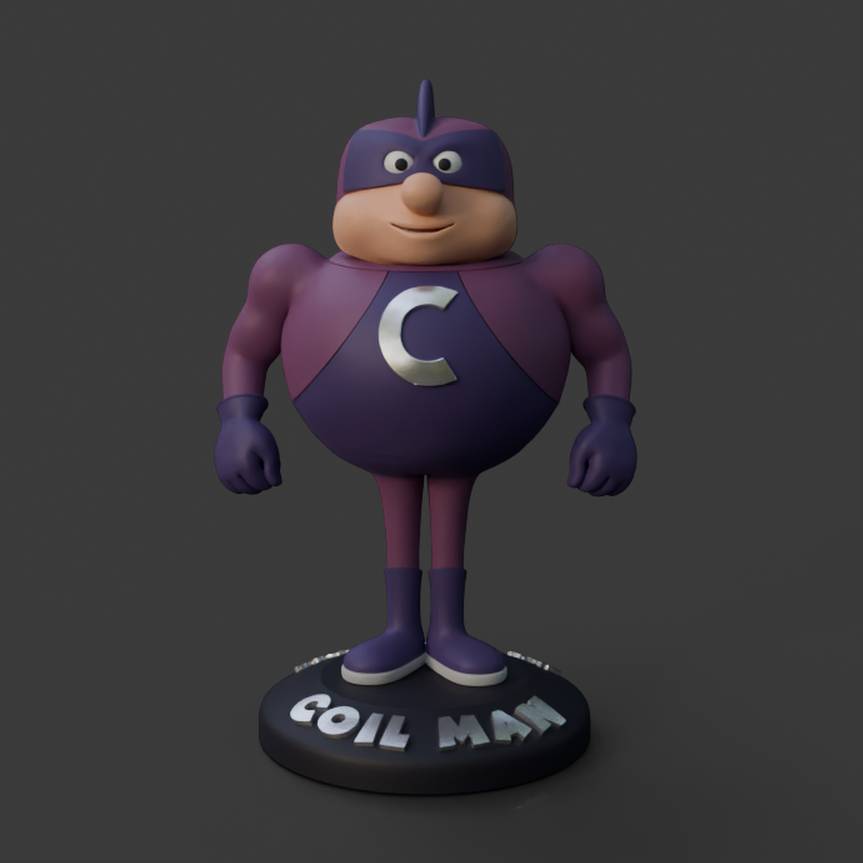 Characters & Creatures STL Download - Coil Manby 3dmpro