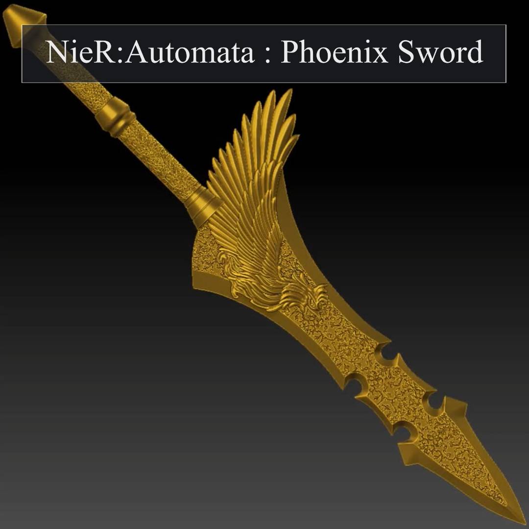 Cosplay STL Download - 2B’s Phoenix Sword – Nier: Automataby Hadi Eskandari