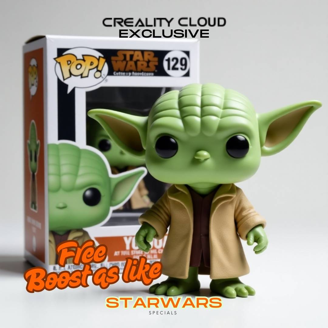 3D Printer Files | 3MF File | Yoda StarWars fanart- creality cloud exclusive | Creality Cloud