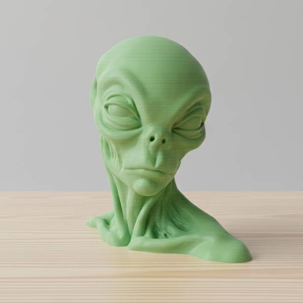 3D Printer Files | 3MF File | Smug Alien Bust | Creality Cloud