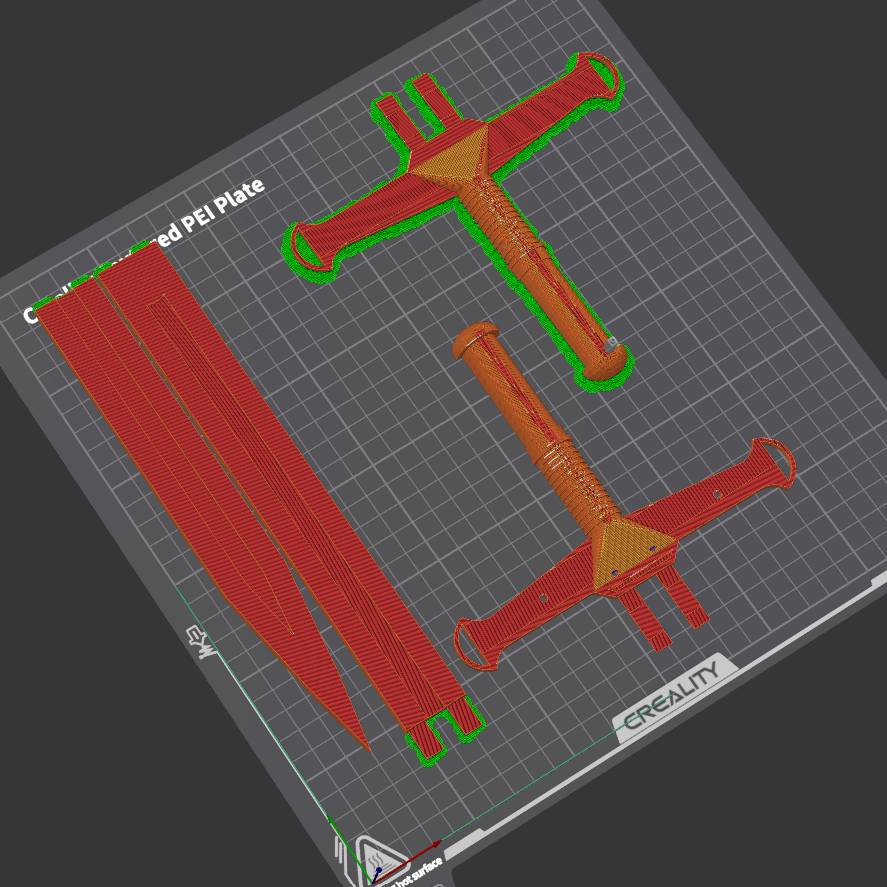 3D Printer Files | 3MF File | Anduril Toy Sword | 3-Part Modular ...