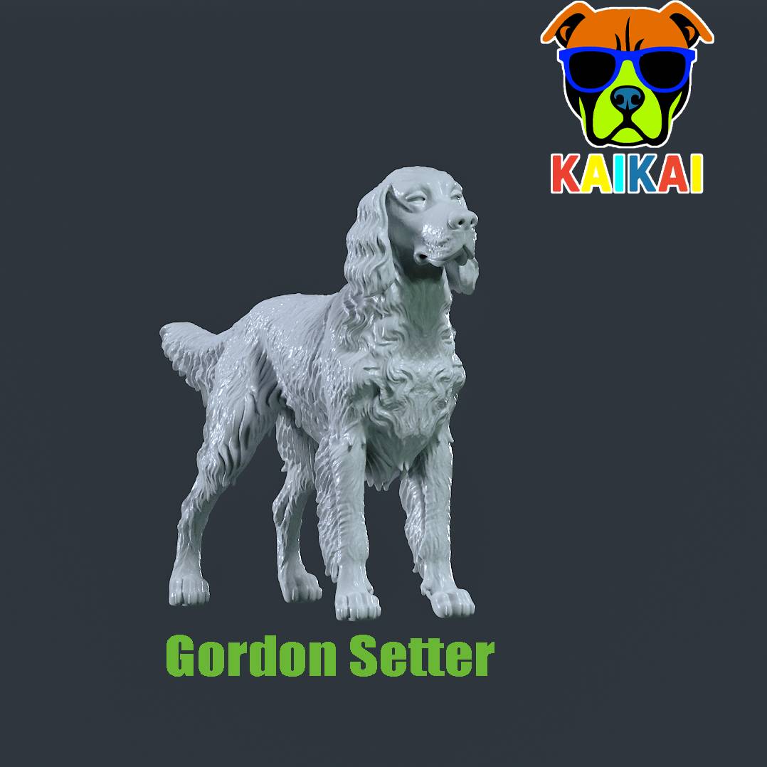 Characters & Creatures STL Descarga - Gordon Setter dog - Gordon the ...