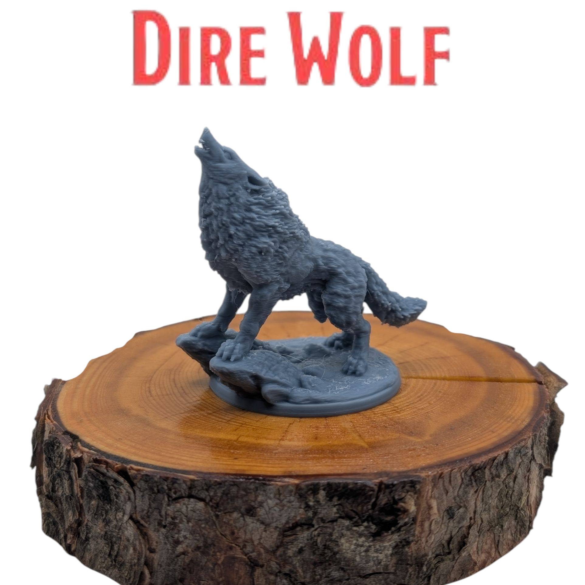 3D Printer Files | 3MF File | DnD TTRPG Dire Wolf Miniature | Creality ...