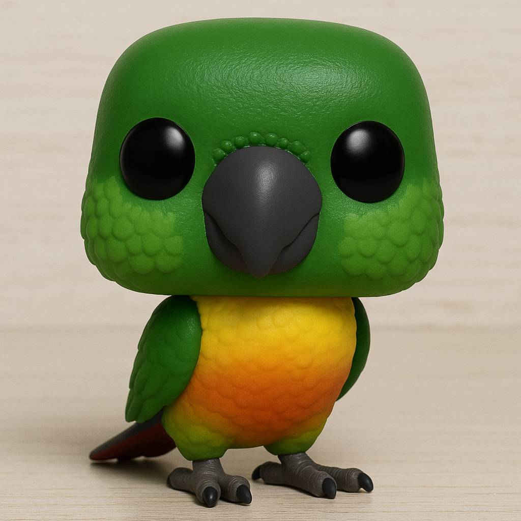 3D Printer Files | 3MF File | Green Cheeked Conure Bird | Creality Cloud