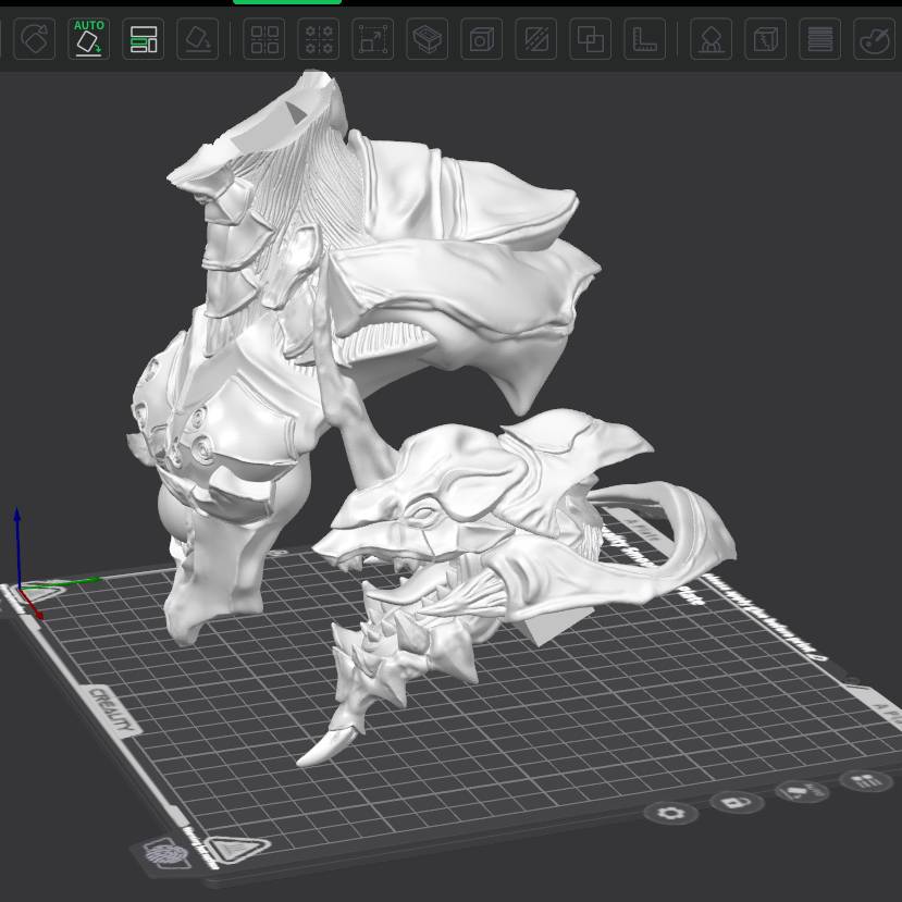 3D Printer Files | 3MF File | PASİFİC RİM KAİJU HEAD BODY BASE ...