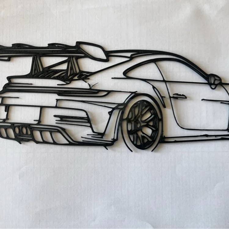 3D Printer Files | 3MF File | 911 GT3 RS Silhouette | Creality Cloud