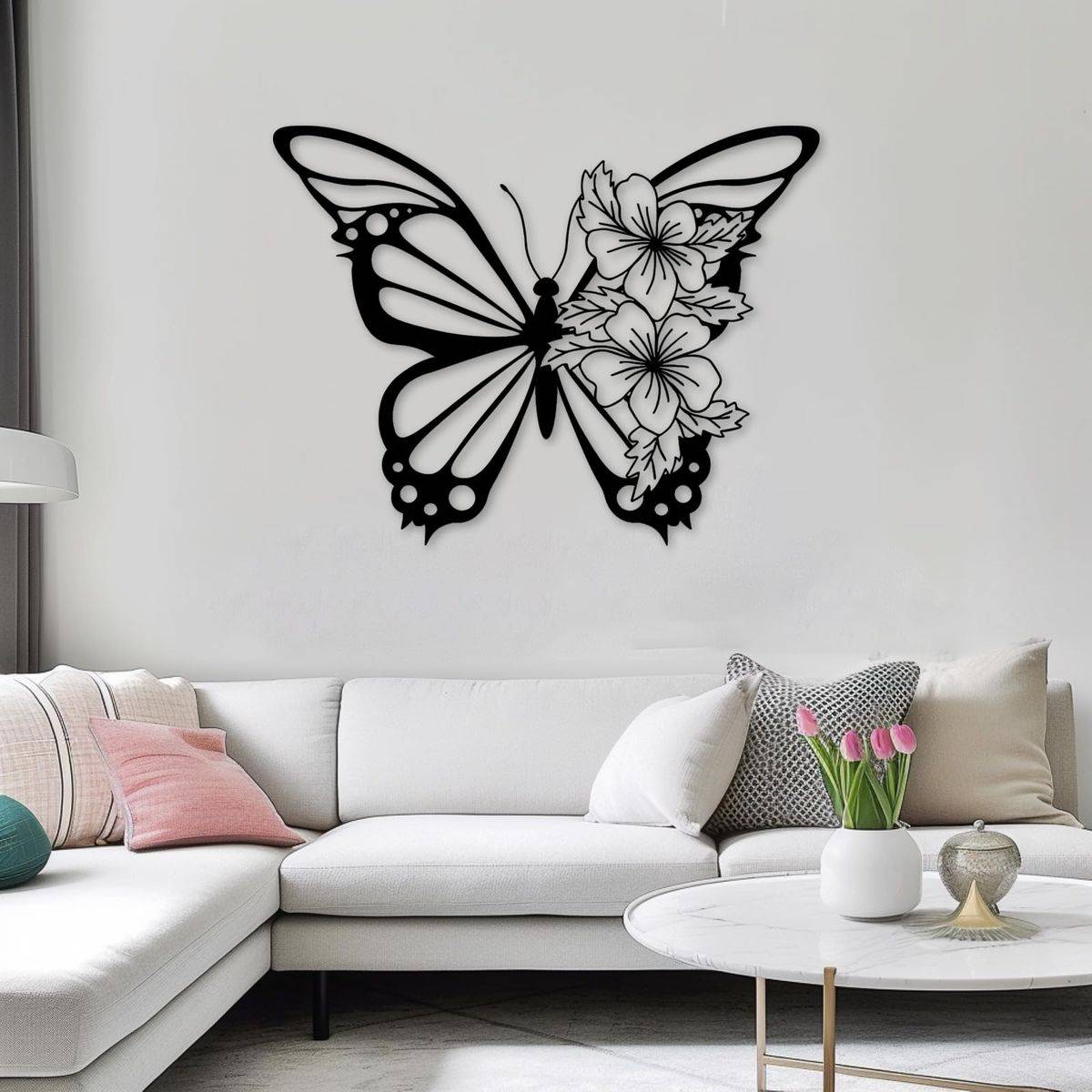 3D Printer Files | 3MF File | WallArt Flower Butterfly 002 | Creality Cloud