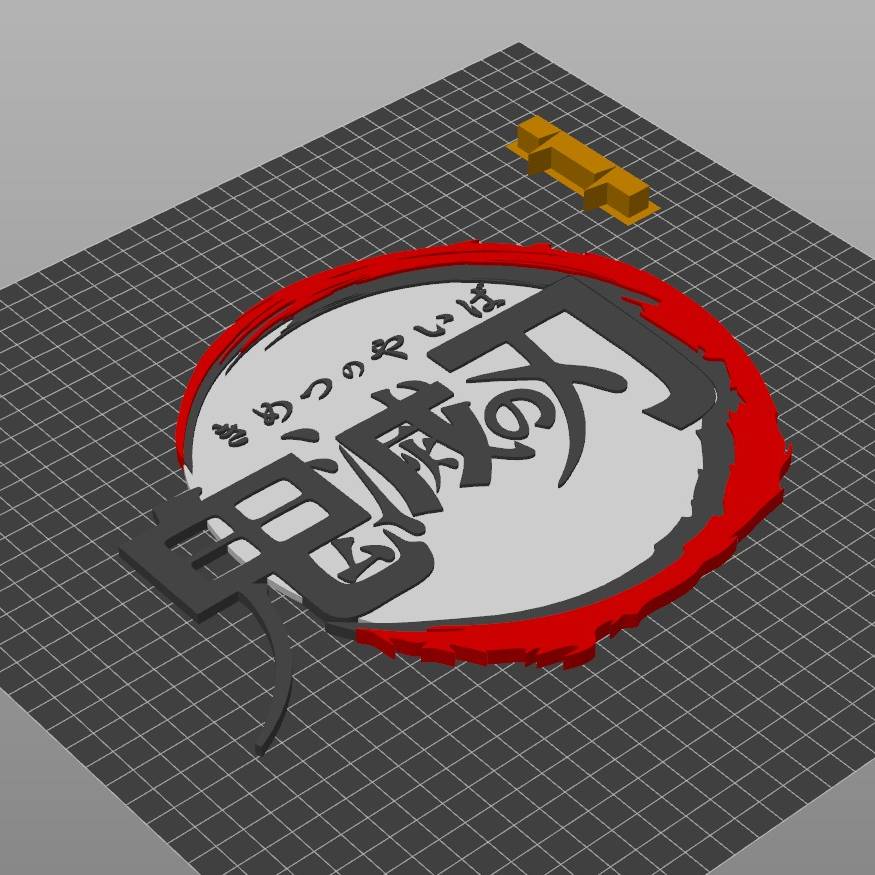 3D Printer Files | 3MF File | Demon Slayer Kanji Logo | Creality Cloud