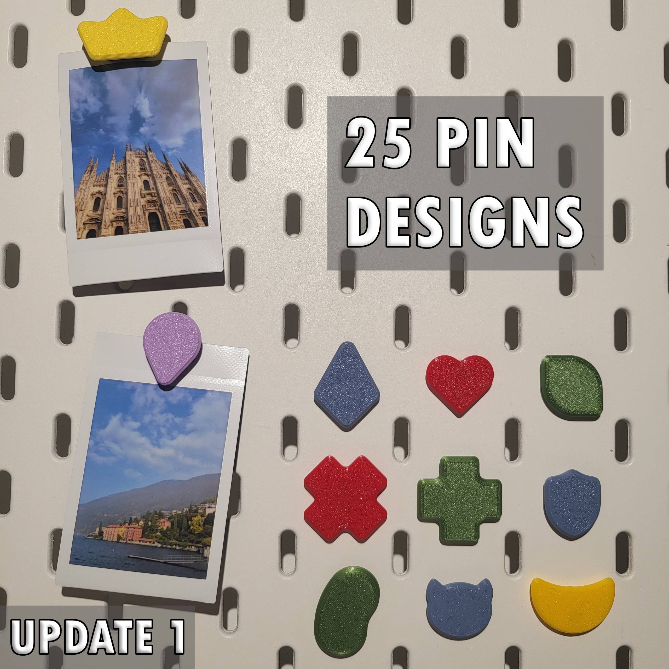 3D Printer Files | 3MF File | INSTAX photo clip for SKADIS peg board ...
