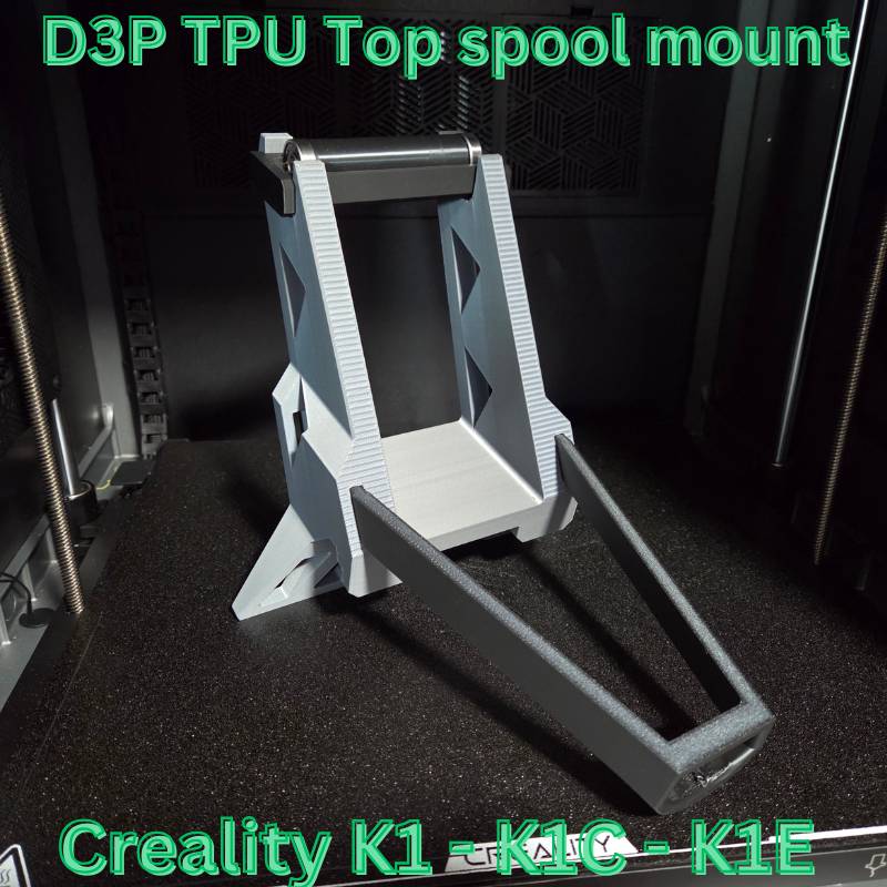 3D Printer Files | 3MF File | TPU Top mount spool holder - K1 D3P riser ...
