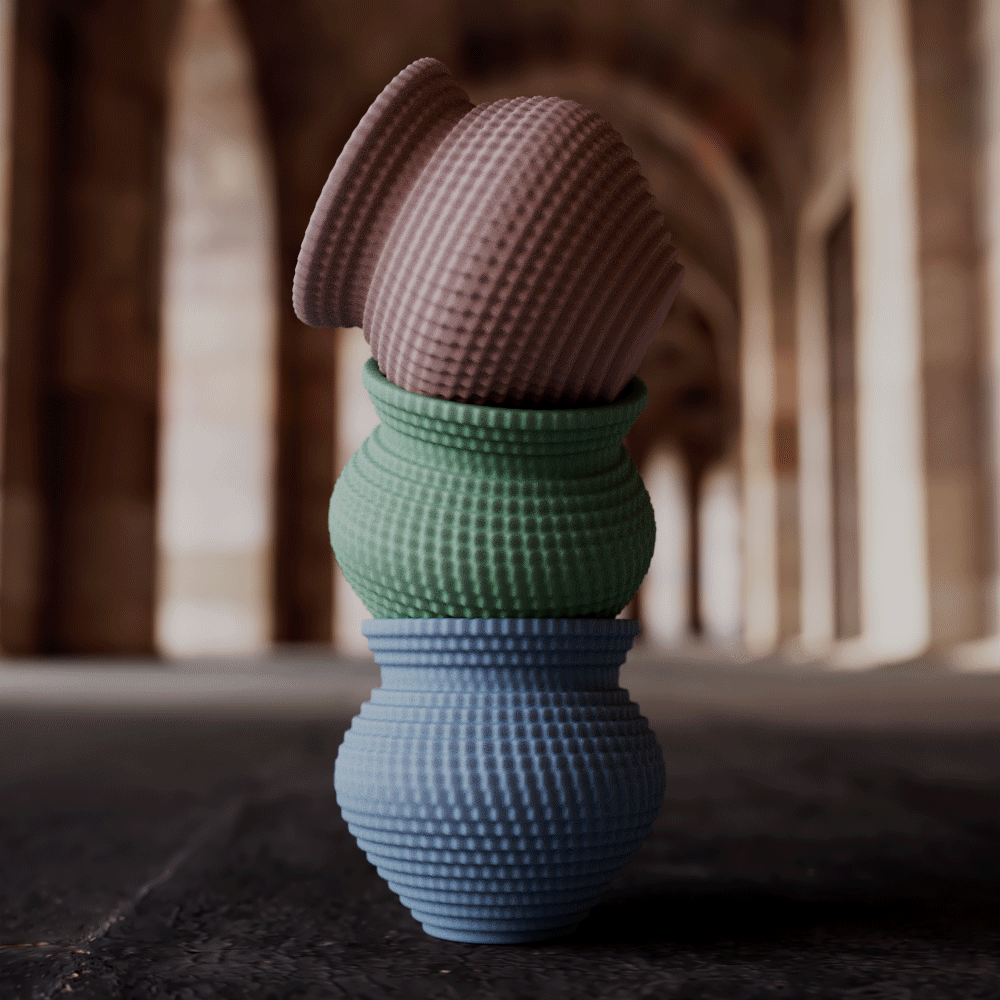 3D Printer Files | 3MF File | Pixel Vase V1 | Classic Urn Shape | Plant ...