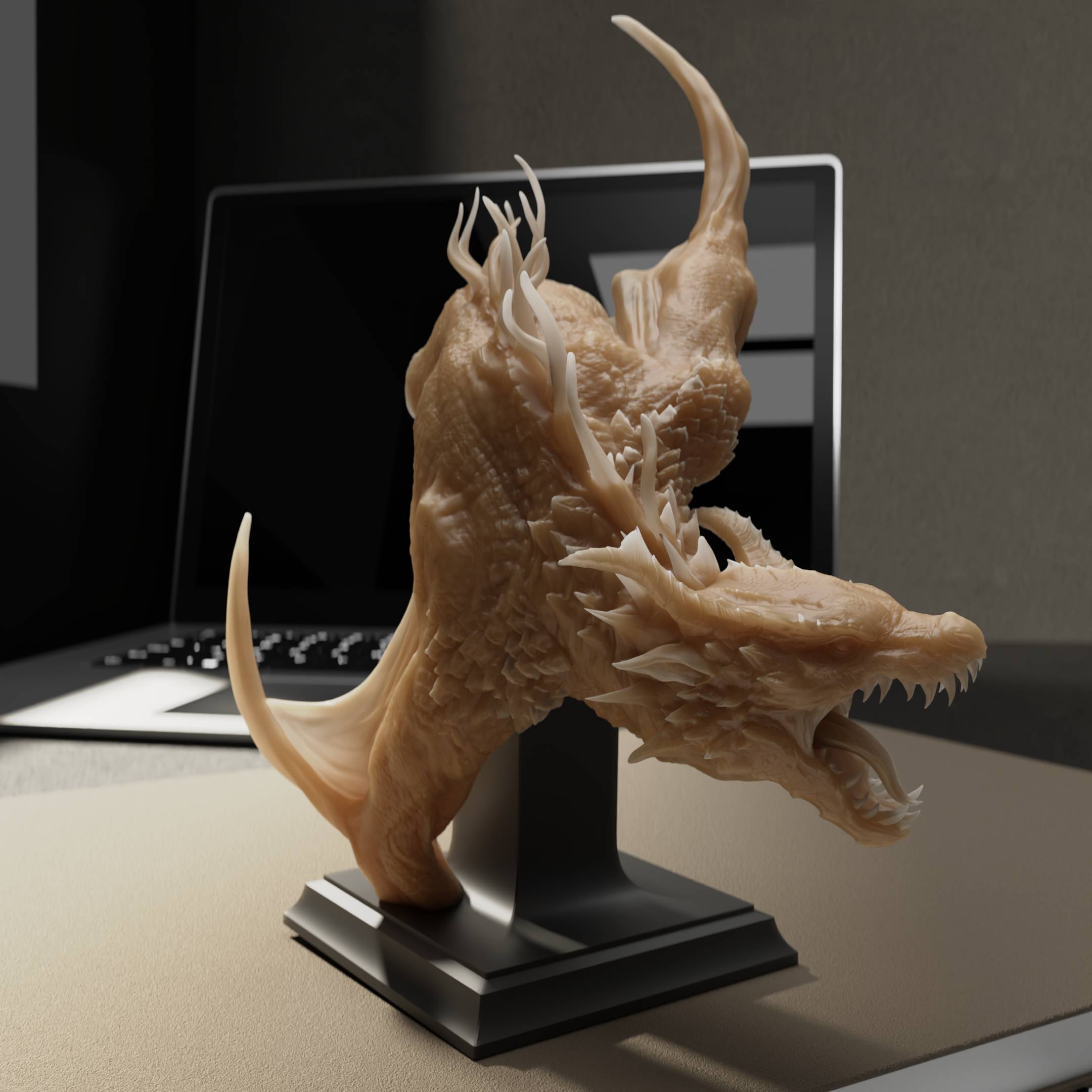 3D Printer Files | 3MF File | Dragon Bust Decoration | Creality Cloud