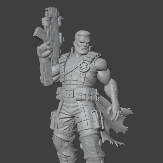 Characters & Creatures STL загрузка - Action Figure X-Men Cable ...