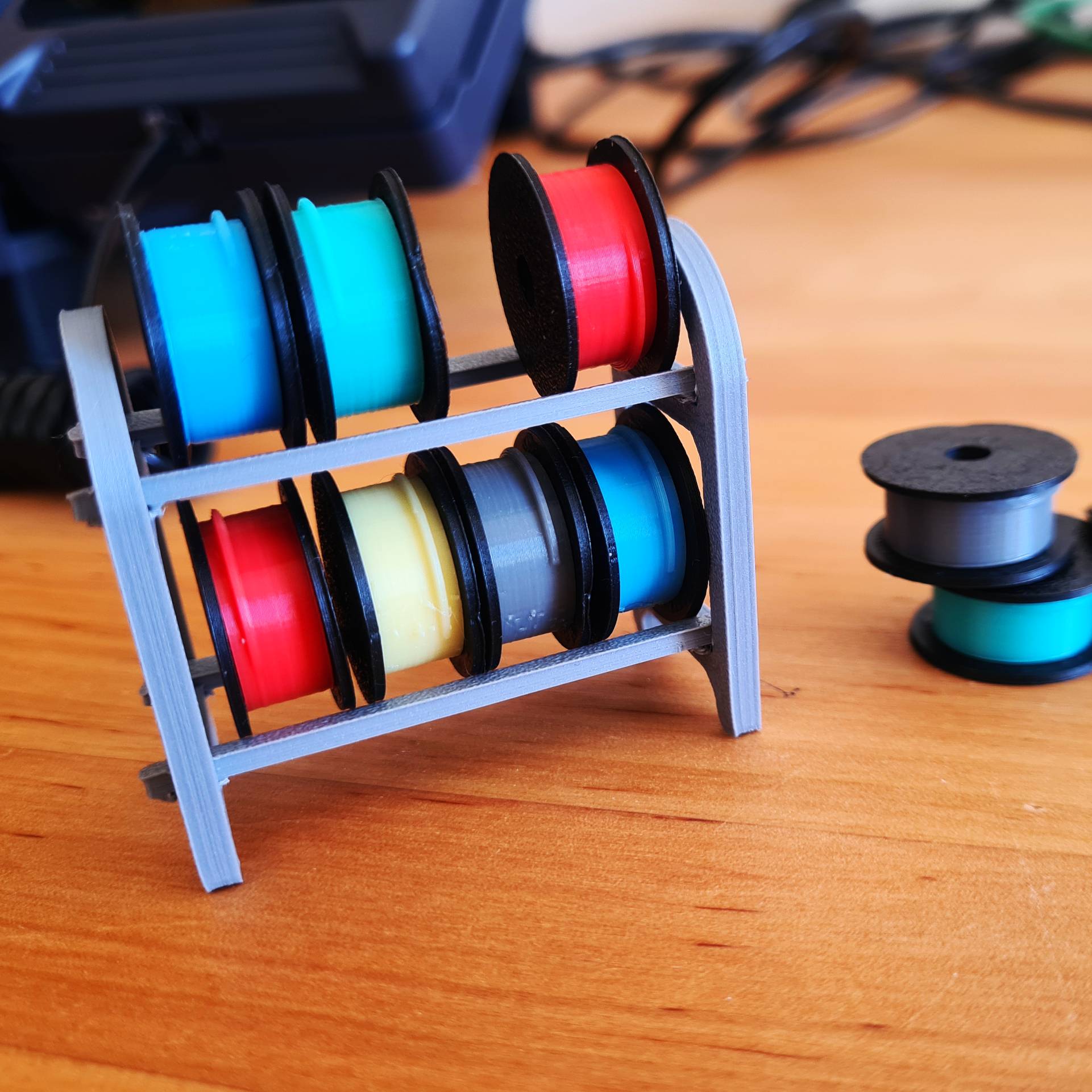 3D Printer Files | 3MF File | Miniature filament shelf with spools ...